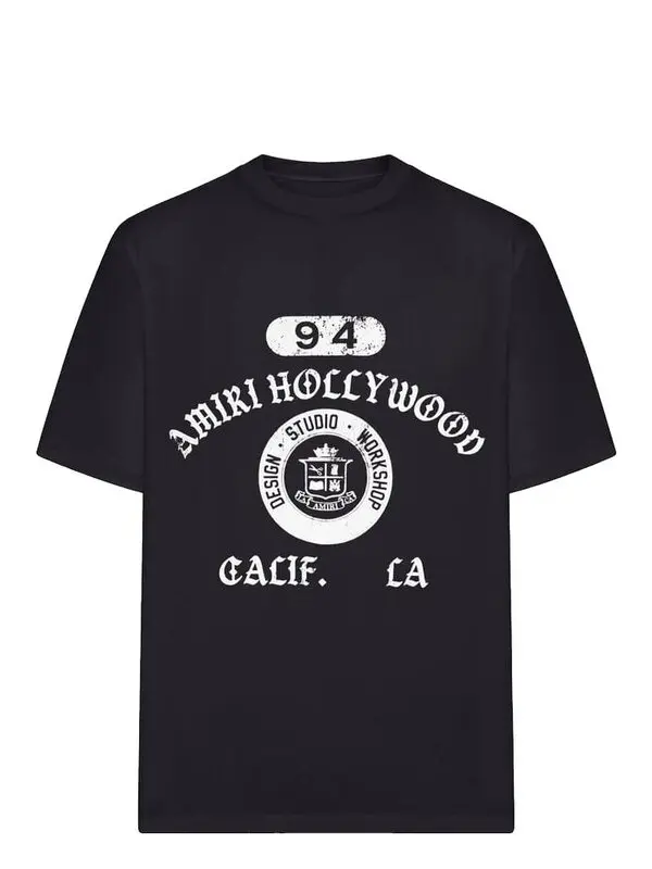 Amiri Collegiate Box Tee - Black