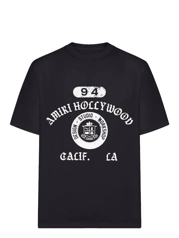 Amiri Collegiate Box Tee - Black