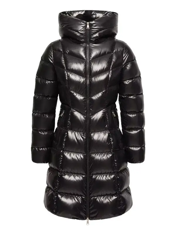 Moncler Marusse Hooded Midi Puffer Coat - Black