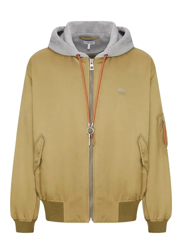 Loewe Technical Fabric Bomber Jacket - Yellow