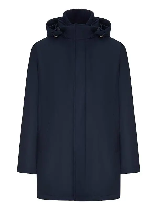 Herno Technical Hooded Parka - Blue