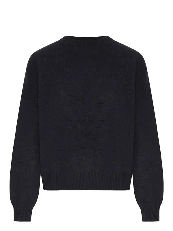 LISA YANG Veira Cashmere Sweater With Wide Sleeves - Black