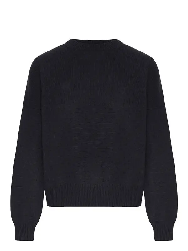 LISA YANG Veira Cashmere Sweater With Wide Sleeves - Black