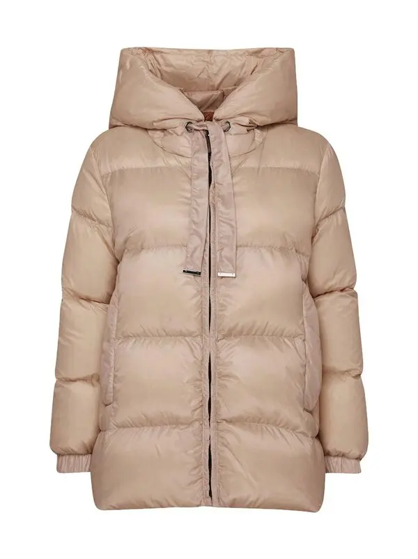 Max Mara Seia Bomber Jacket In Drop-resistant Fabric - Multicolor
