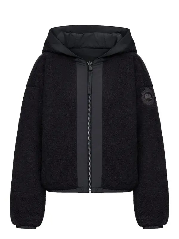 Canada Goose Alberni Reversible Fleece Bomber Jacket - Black