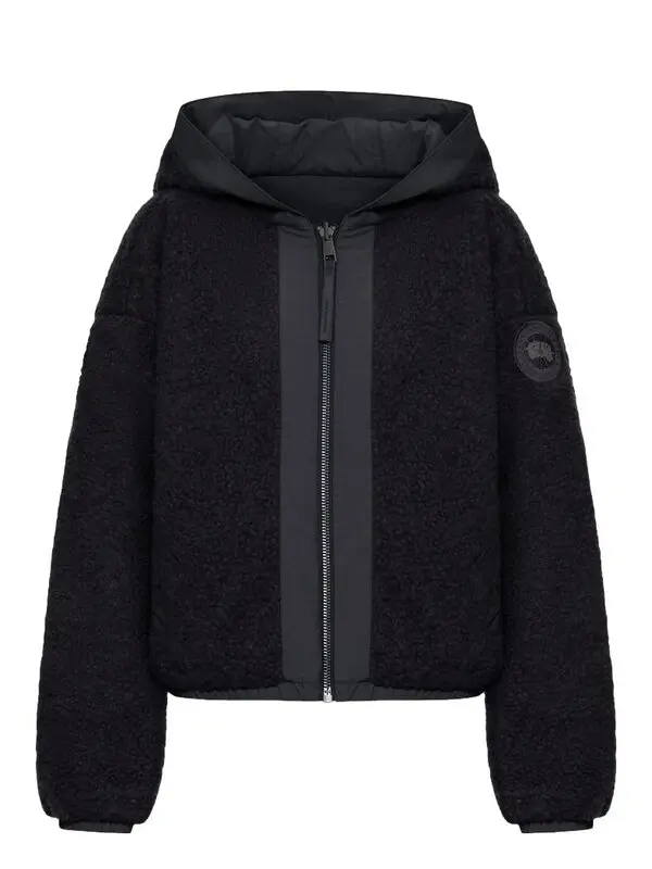 Canada Goose Alberni Reversible Fleece Bomber Jacket - Black
