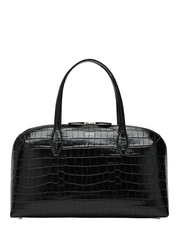 TOTEME Leather Shoulder Bag - Black