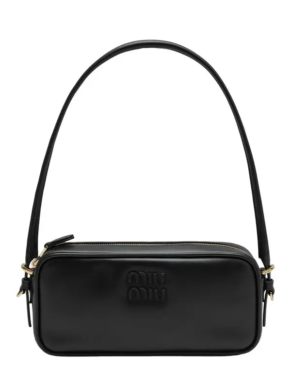 Miu Miu Pouch In Leather - Black