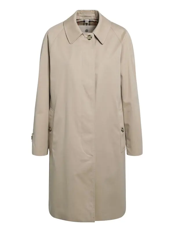 Burberry Classic Honey Cotton Trench Coat - Cream