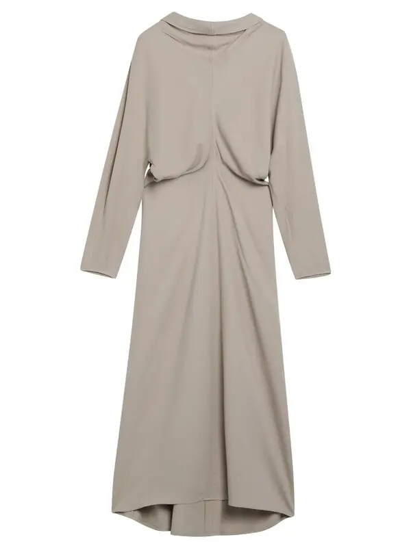 TOTEME Fawn Slouch Waist Long Dress - Brown