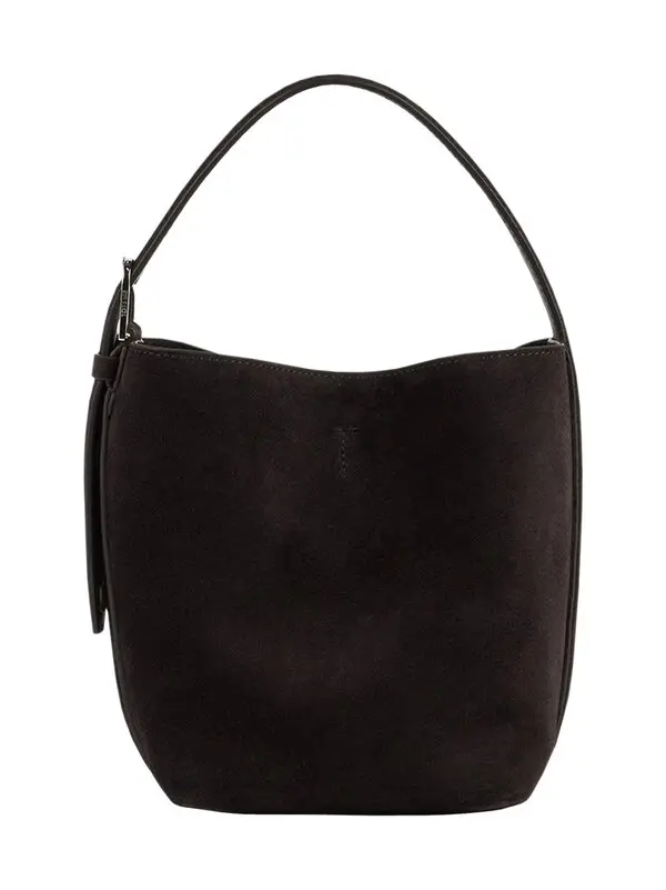 TOTEME Small Espresso Suede Tote Bag - Brown