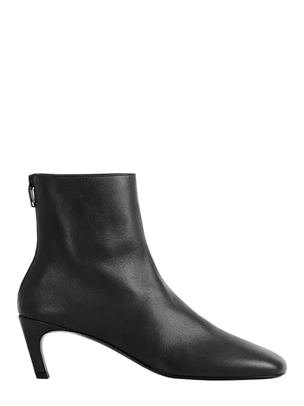 TOTEME Nappa Boots With Medium Heel - Black