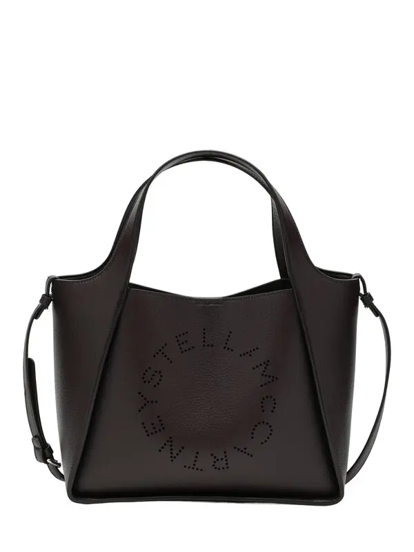 Stella McCartney Chocolate Vegan Leather Shoulder Tote Bag - Brown