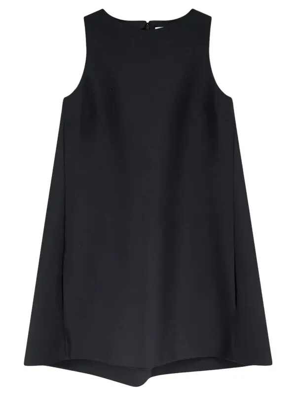 Balenciaga A-line Silk Mini Dress - Black