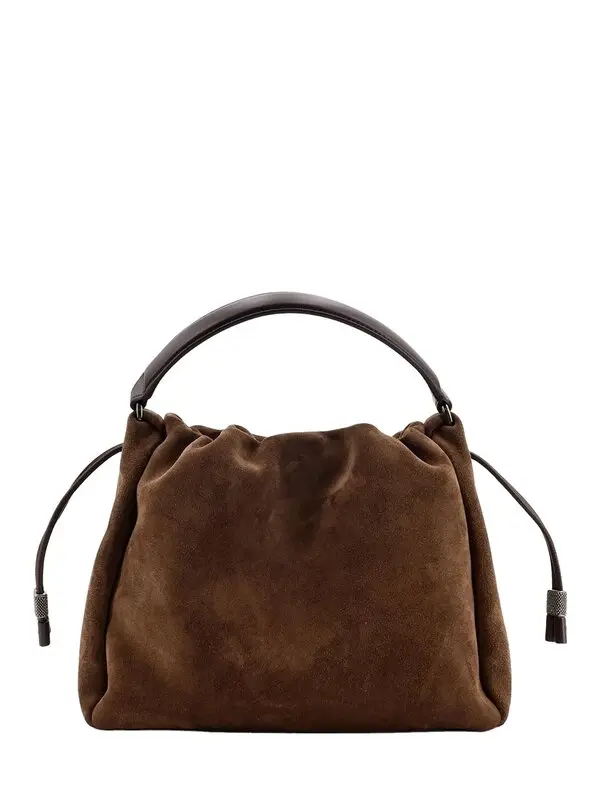 Brunello Cucinelli Bucket Mellow Suede Handbag - Multicolor