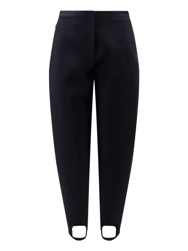 Loewe Stretch Wool Blend Stirrup Trousers - Black