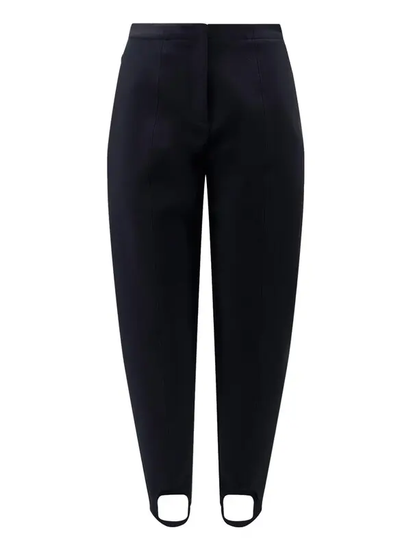 Loewe Stretch Wool Blend Stirrup Trousers - Black