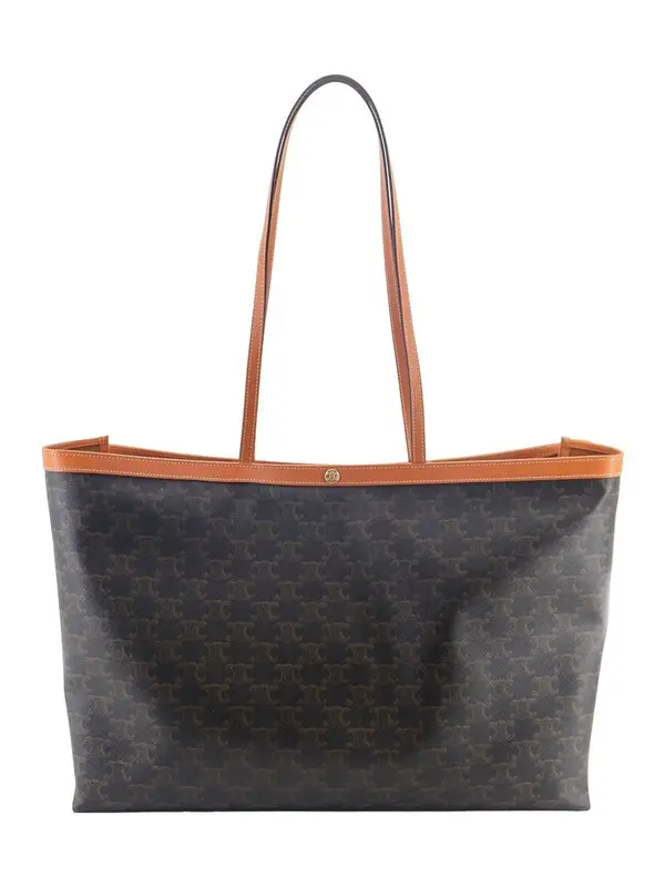 Celine Medium Cabas Triomphe Canvas Shoulder Bag - Multicolor