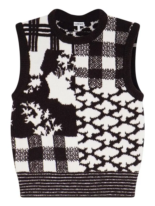 Loewe Sleeveless Wool Sweater - Multicolor