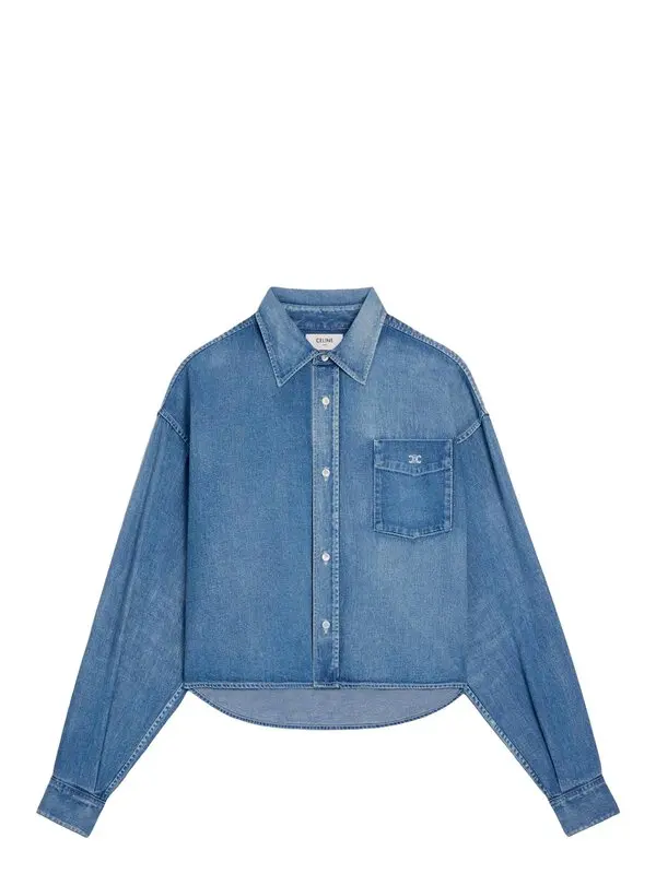 Celine Cotton Denim Shirt - Multicolor