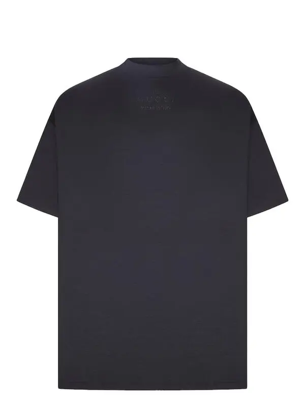 Gucci Over T-shirt With Front Logo - Black