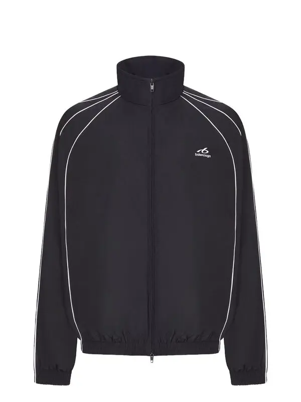 Balenciaga Bodys Technical Cotton Poplin Sports Jacket - Black