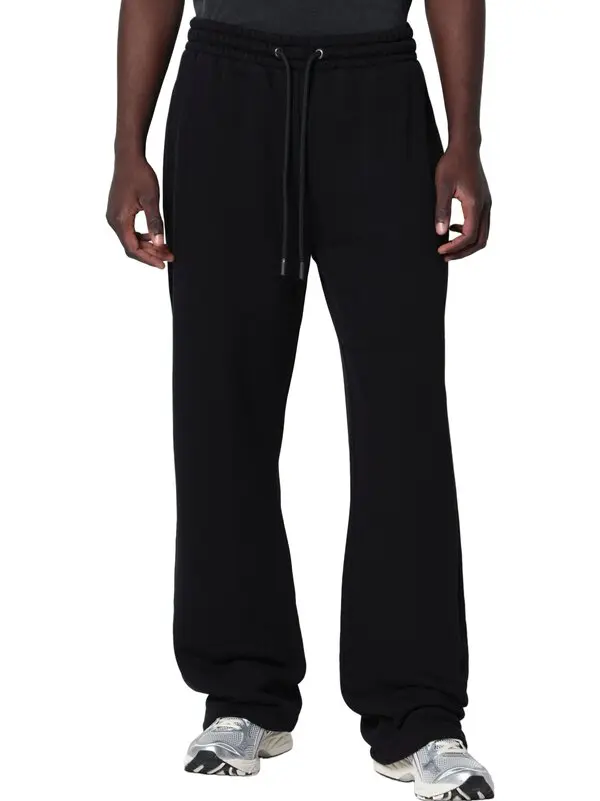 Off-White Cotton Jogging Trousers - Black