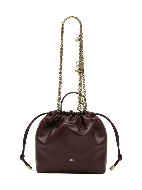 Chloé Icons Mini Shoulder Bag, Burgundy - Red