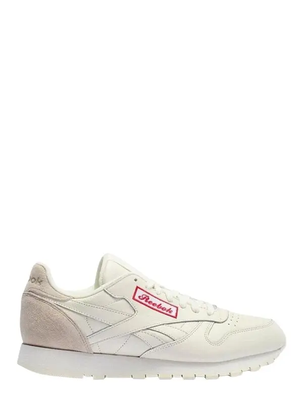 REEBOK Classic Leather 'chalk Sand Stone Primal Red - White