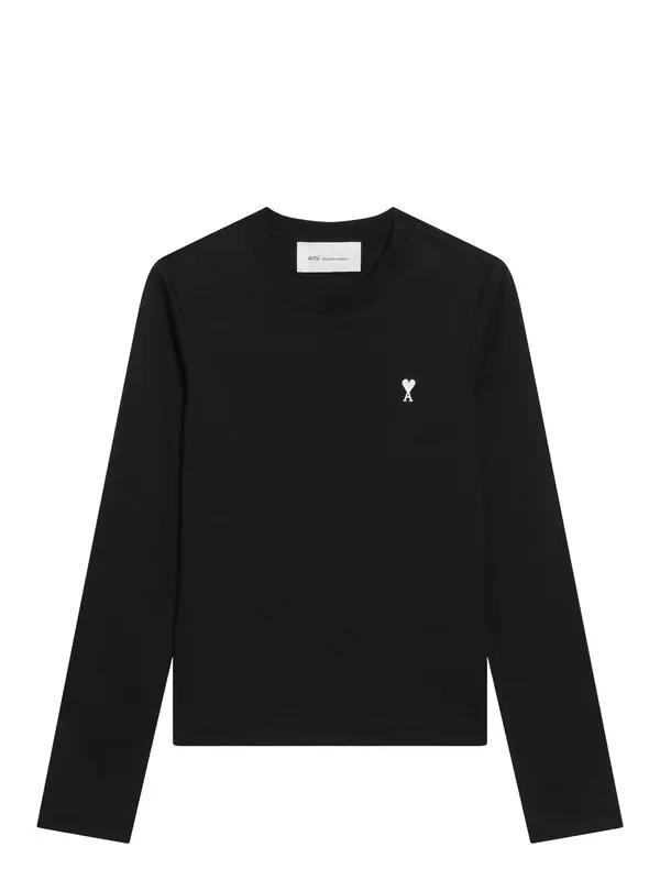 AMI Paris De Cå“ur Cotton T-shirt - Black