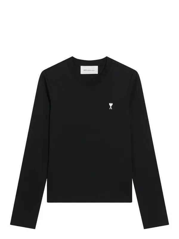 AMI Paris De Cå“ur Cotton T-shirt - Black