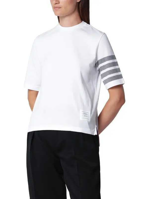 Thom Browne Cotton Jersey T-shirt - White