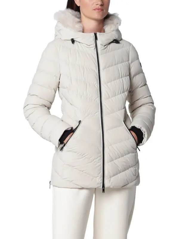 Moose Knuckles Roselawn Alabaster Nylon Jacket - White
