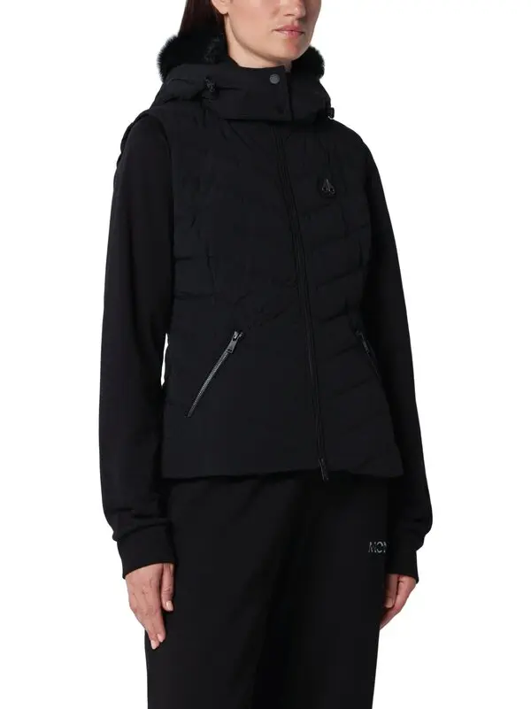 Moose Knuckles Elora Nylon Padded Vest - Black