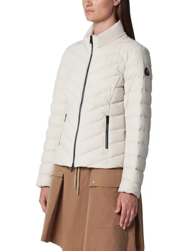 Moose Knuckles Elora Alabaster Padded Nylon Jacket - White