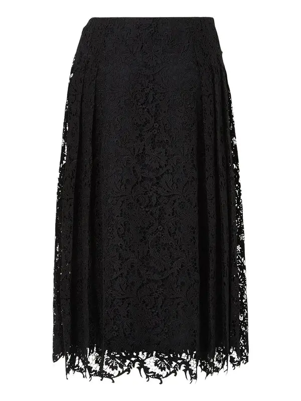 Fendi Gonna In Pizzo Macram - Black