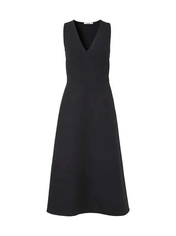 Fendi Abito In Lana E Seta - Black