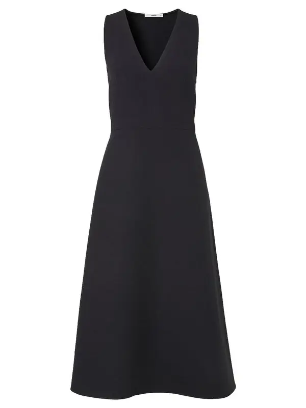 Fendi Abito In Lana E Seta - Black