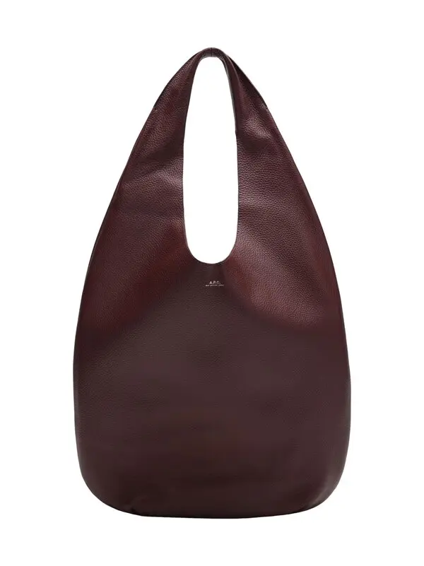 A.p.c. Le Neige Wine Bag In Cowhide - Red