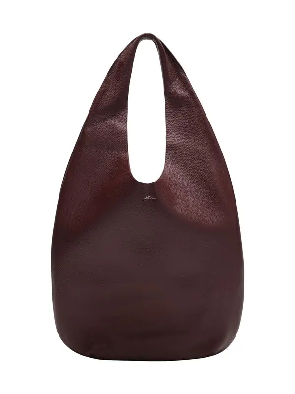 A.p.c. Le Neige Wine Bag In Cowhide - Red