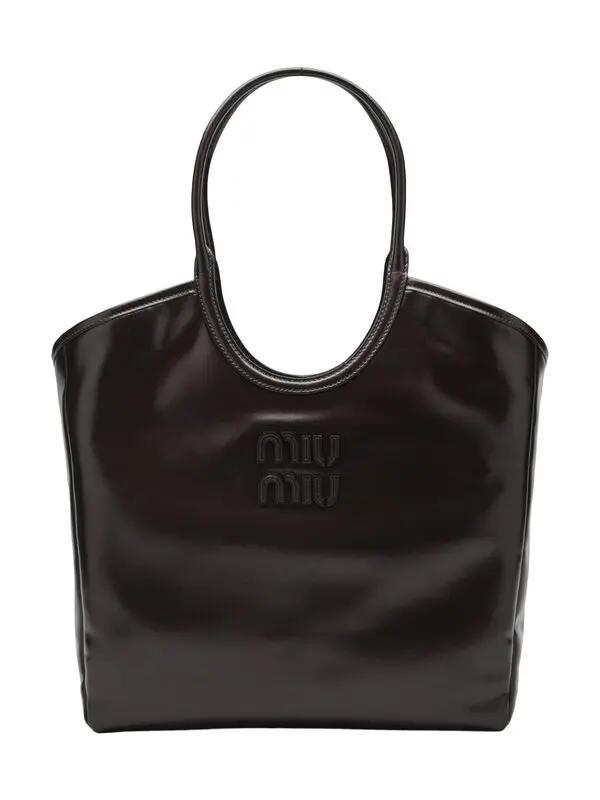 Miu Miu Ivy Bag In Leather - Brown