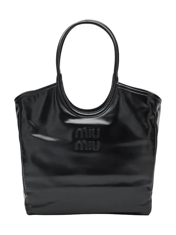 Miu Miu Ivy Bag In Leather - Black