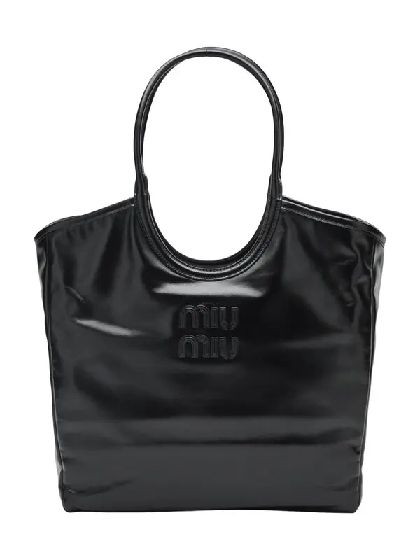 Miu Miu Ivy Bag In Leather - Black