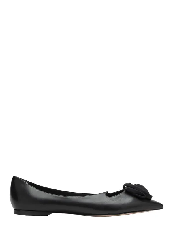 ROGER VIVIER Rose Vivier Ballet Flats In Suede - Black