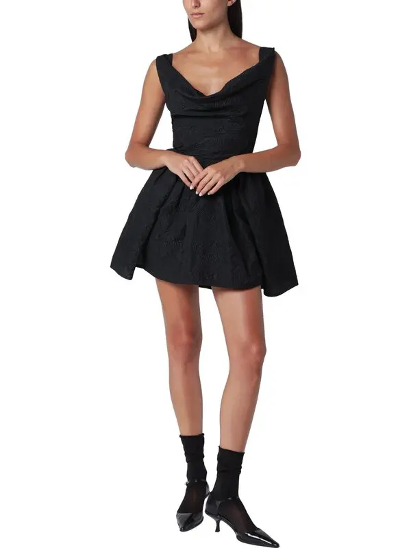 VIVIENNE WESTWOOD Sleeveless Jacquard Dress - Black