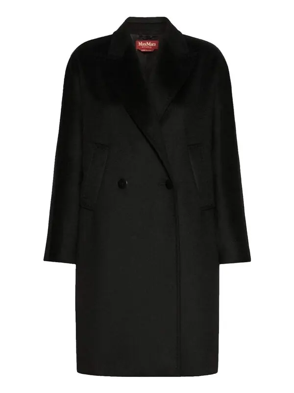 Max Mara Mastro Wool Coat - Black