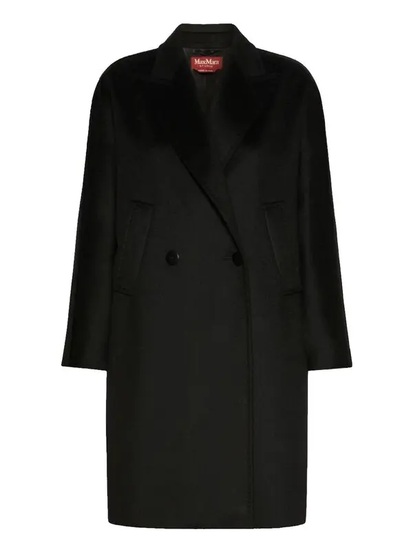 Max Mara Mastro Wool Coat - Black