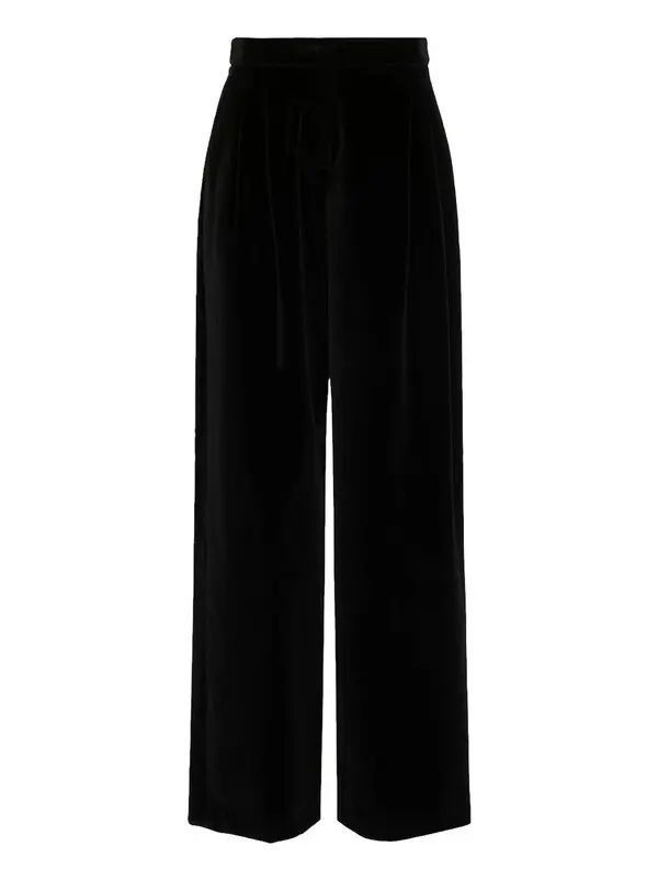 Max Mara Mister Velvet Trousers - Black