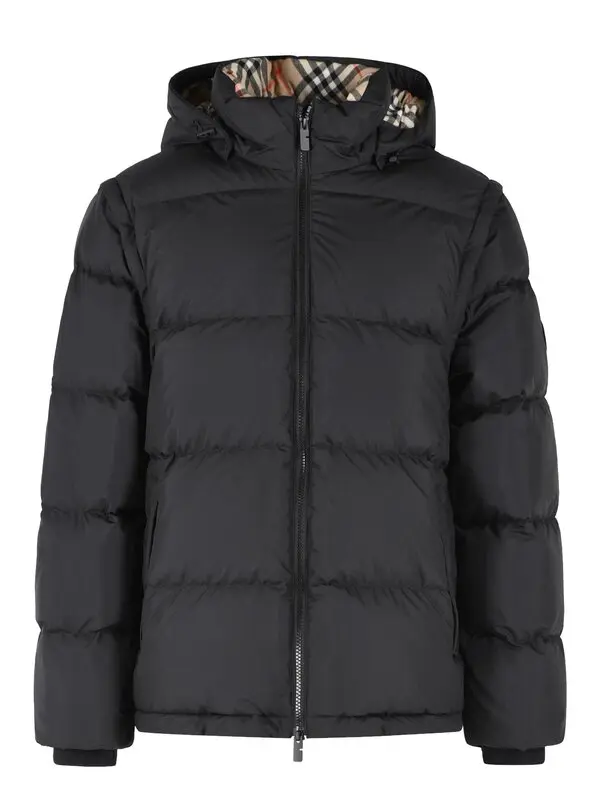 Burberry Bideford' Nylon Down Jacket - Black