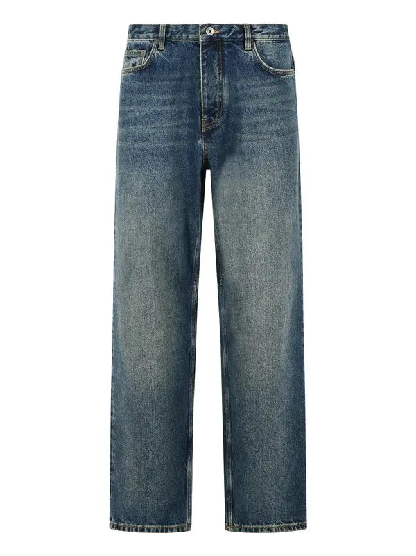 Off-White Half Arrow Tapered' Cotton Jeans - Blue
